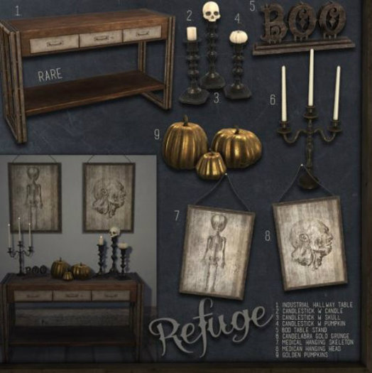 Second Life Marketplace - 5. Refuge - Boo Table Stand