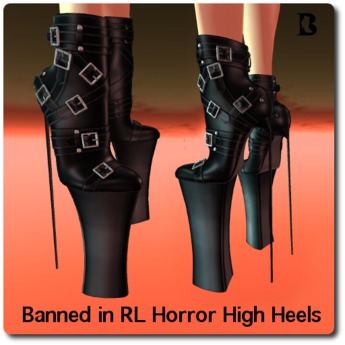 Second Life Marketplace - Blackburns Banned in RL Horror High Heels DEMO