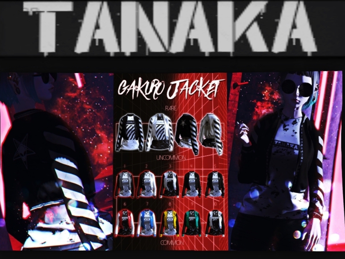 Second Life Marketplace - [TNK] GAKURO JACKET - BW - COMMON 10