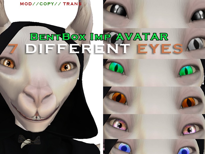 Second Life Marketplace - [KLMC] Eyes BentBox Imp Avatar