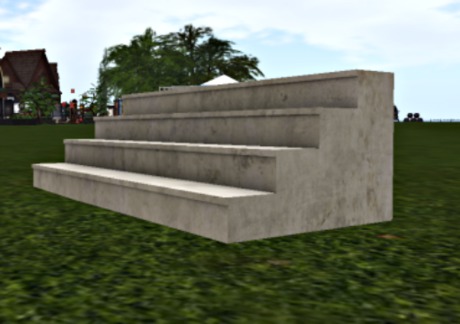 Second Life Marketplace - SC RUSTIC CONCRETE STEPS