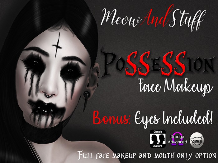 Second Life Marketplace - ::MeowAndStuff::Possession Makeup