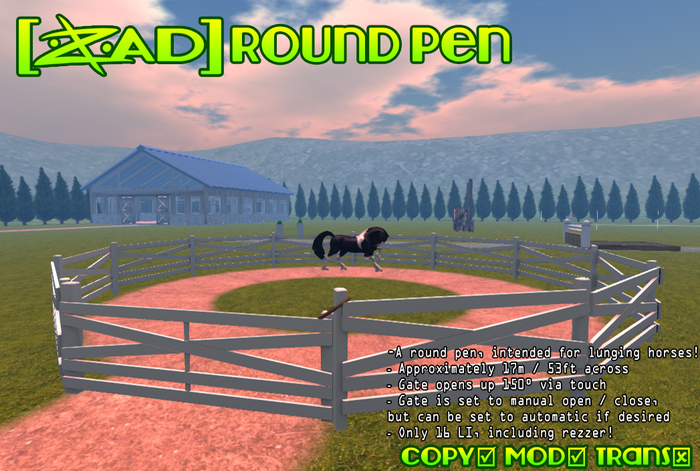 Second Life Marketplace - [ZAD] Round Pen