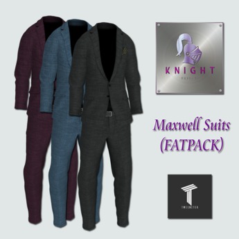 Second Life Marketplace - [Knight Designs] Maxwell Suits (FATPACK ...