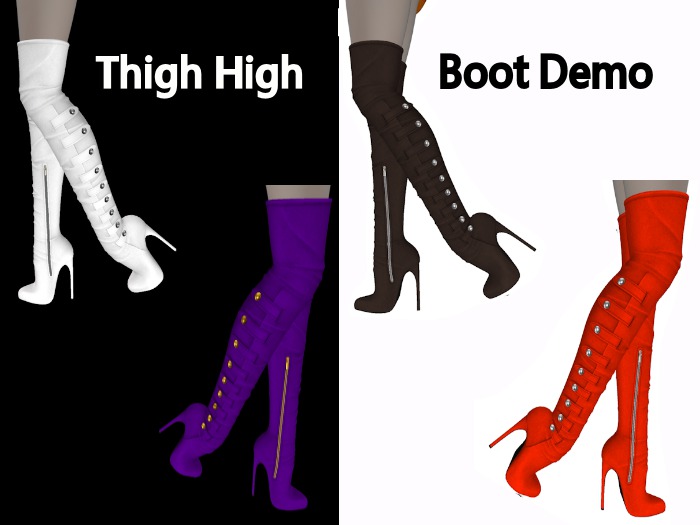 Second Life Marketplace - DEMO Thigh High Boots