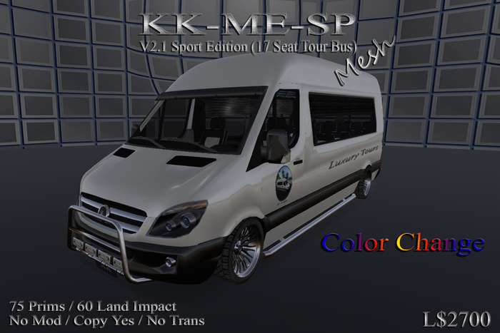 Second Life Marketplace - KK-ME-SP V2.2 (17 Seat Tour Bus Sport Edition)