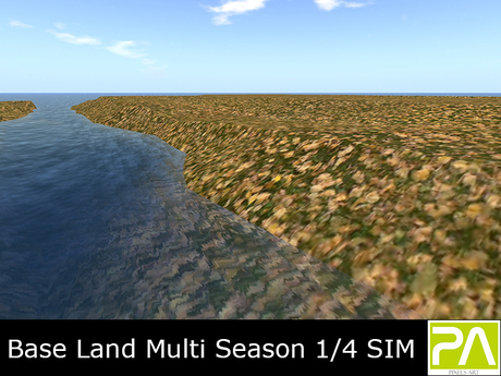 Second Life Marketplace - Base Land Landscape 1/4 Sim