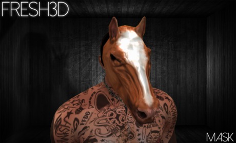 Second Life Marketplace - Fresh3D Horse Mask