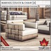 Second Life Marketplace - Trompe Loeil - Marisol Couch & Chair {A} [mesh]
