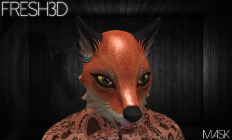 Second Life Marketplace - Fresh3D Fox Mask