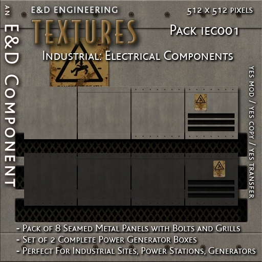 Second Life Marketplace - [IEC001] 8 Industrial Electric Power ...