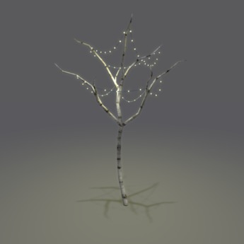 Second Life Marketplace - T-Spot Mesh - Young Birch Tree w/ Light ...