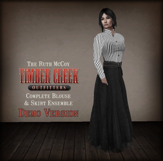 Second Life Marketplace - [Timber Creek] The Ruth McCoy Dress Only-DEMO