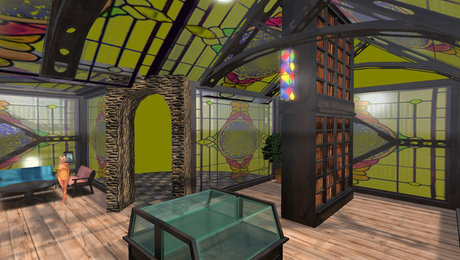 Second Life Marketplace - 12 LI "Furnitured Metal and Glass House/Store ...