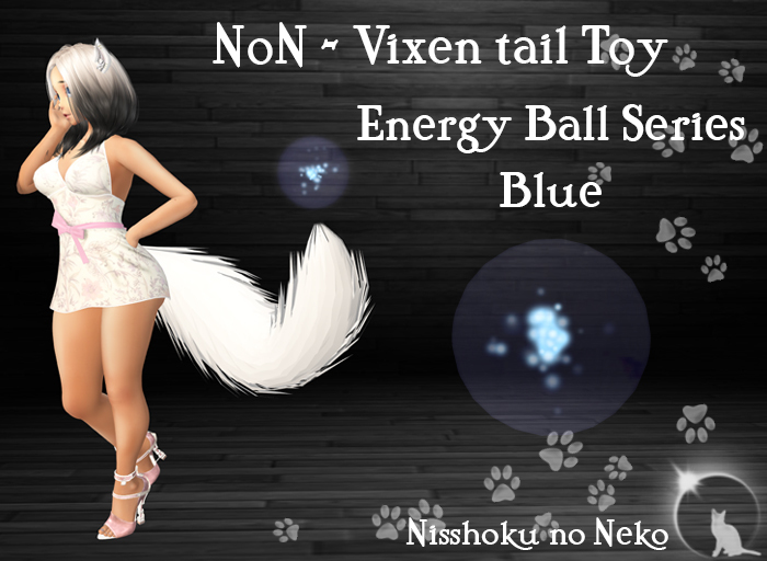 Second Life Marketplace - NoN - Energy Ball Blue Vixen Tail Toy