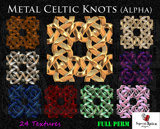 Second Life Marketplace - Celtic Knots (alpha) by Sugar & Spice Designs