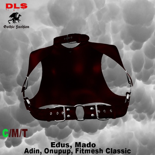 Second Life Marketplace - Male leather harness red boxed