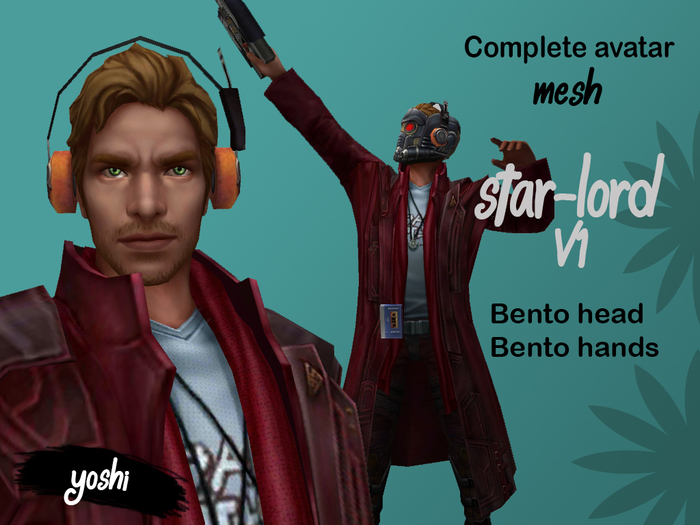 Second Life Marketplace - Complete Avatar Star Lord v1 mesh