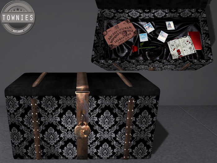 Second Life Marketplace - Townies Mesh Animated Black Gothic Trunk ...