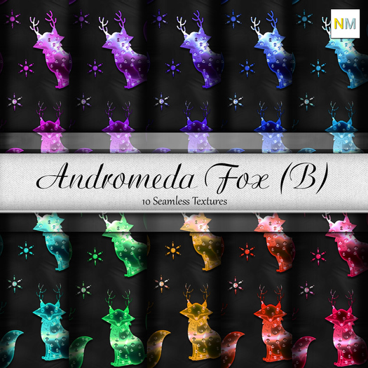 Second Life Marketplace - Andromeda Fox Set B 10 Seamless Textures NM