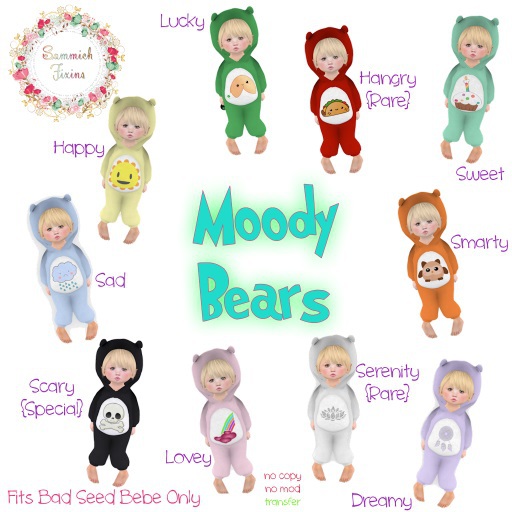 Second Life Marketplace - Sammich Fixins - Moody Bears - Smarty