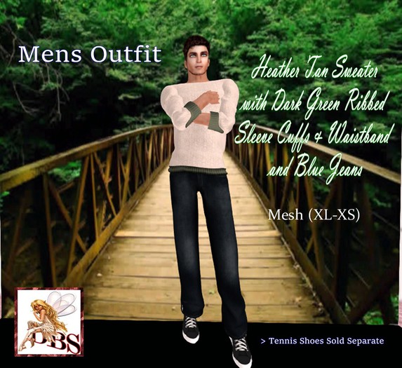 Second Life Marketplace - *DBS* Mens Outfit - Round Neck Sweater ...