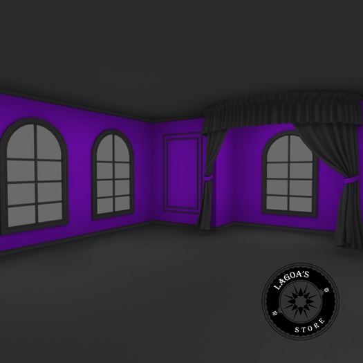 Second Life Marketplace - Dark magic set No.2-Skybox (purple) RARE (REZZ)