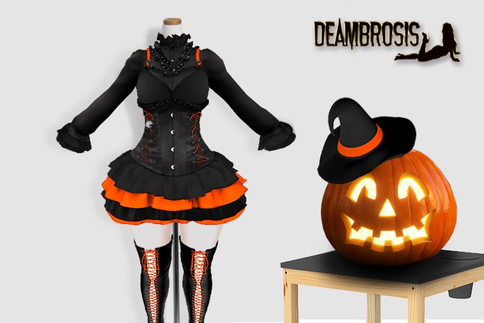 Second Life Marketplace Promo Deambrosis Kathryn Witch Costume