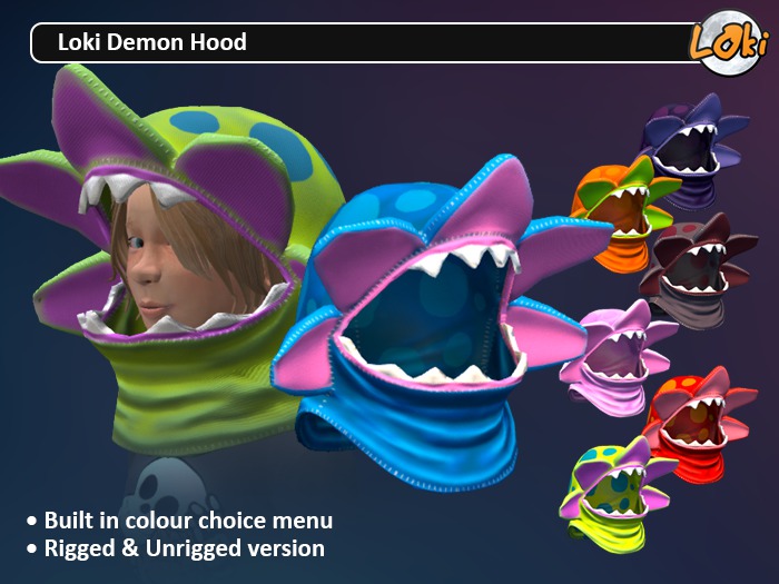 Second Life Marketplace - Demon Hood