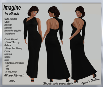 Second Life Marketplace - IMAGINE IN BLACK