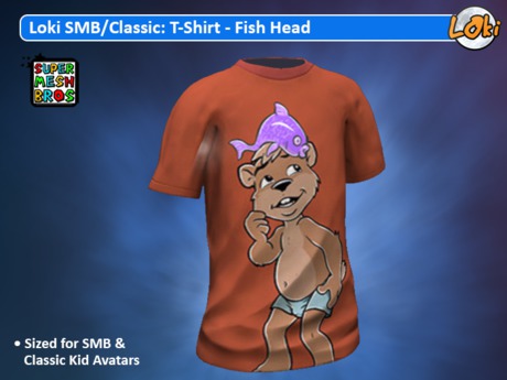Second Life Marketplace - Loki SMB/Classic TShirt - Fish Head
