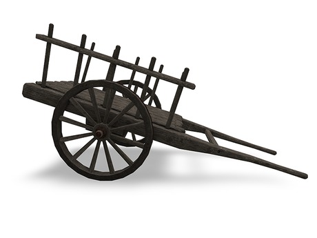 Second Life Marketplace - Cart Wooden Hay RiG!