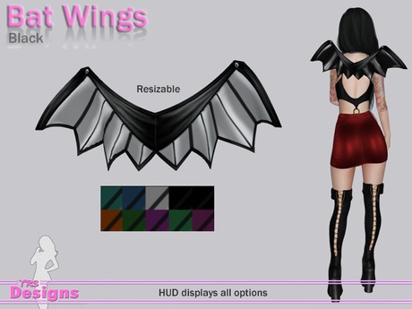 Second Life Marketplace - Bat Wings Demo Hud