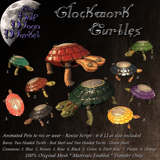 Second Life Marketplace - The Half Moon Market - Clockwork Turtles - 07 ...