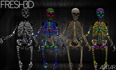 Second Life Marketplace - Fresh3D Cool Skeleton AVATAR