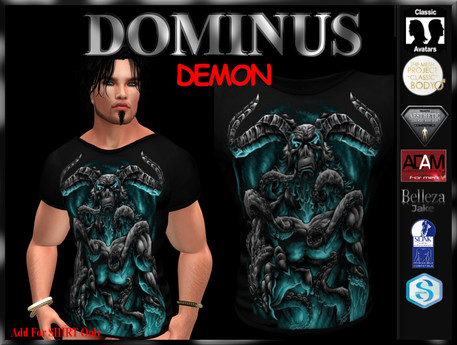 Second Life Marketplace - ~DOMINUS~Demon TSHIRT (BOXED)