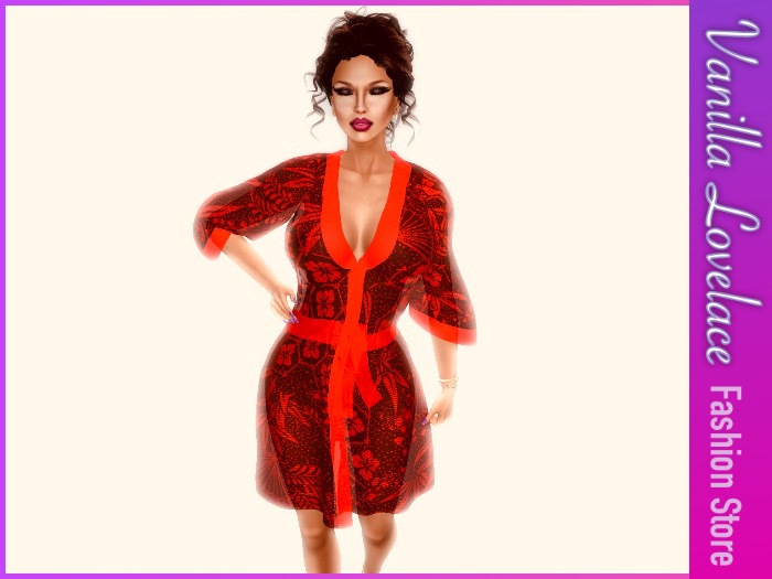 Second Life Marketplace Lovelace Modern Geisha Kimono Red Maitreya