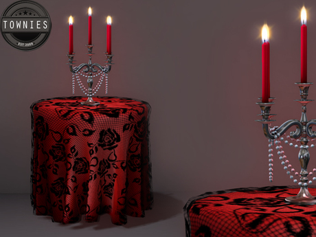 Second Life Marketplace - [Townies] Mesh Halloween Red Black Gothic ...