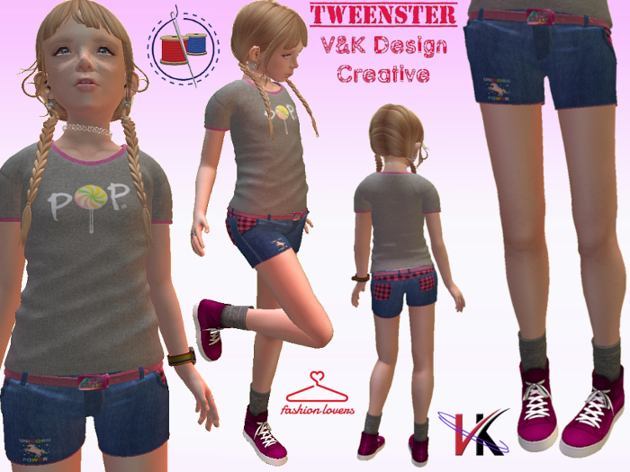 Second Life Marketplace - V&K Design Tweenster Julia complete outfit
