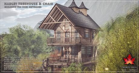 Second Life Marketplace - Trompe Loeil - Hadley Treehouse [mesh]