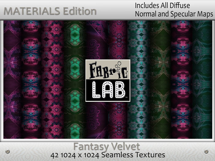 Second Life Marketplace - Fabric Lab ME Fantasy Velvet Fabric Texture ...
