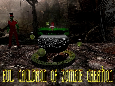 Second Life Marketplace - Evil Cauldron of Zombie Creation - W ...
