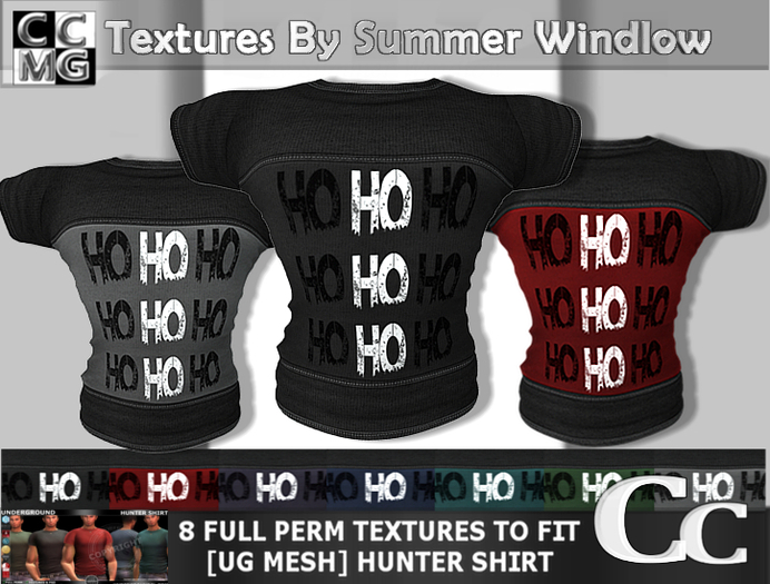 Second Life Marketplace - UG HUNTER TEXTURES -HOHOHO X 8 FULL PERM