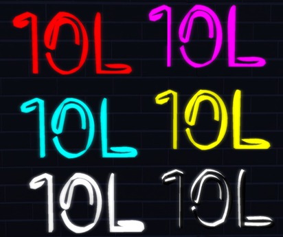 Second Life Marketplace - [ND] Sign 10L Neon::MESH::
