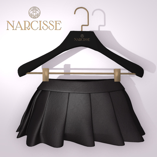 Second Life Marketplace - -Narcisse- ADD Trill Pleated Mini - Black