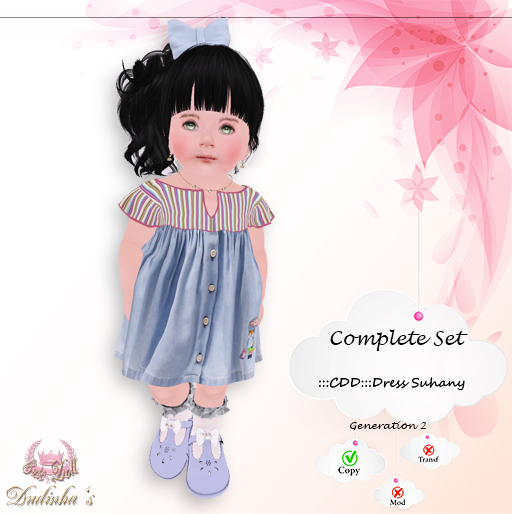 Second Life Marketplace - :::::CDD ::::CDD Dress Suhany_ TODDLER_ BOXED_
