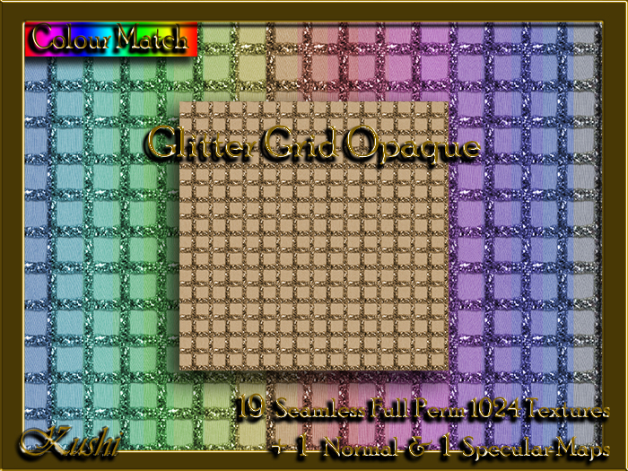 Second Life Marketplace - Glitter Grid Opaque Textures