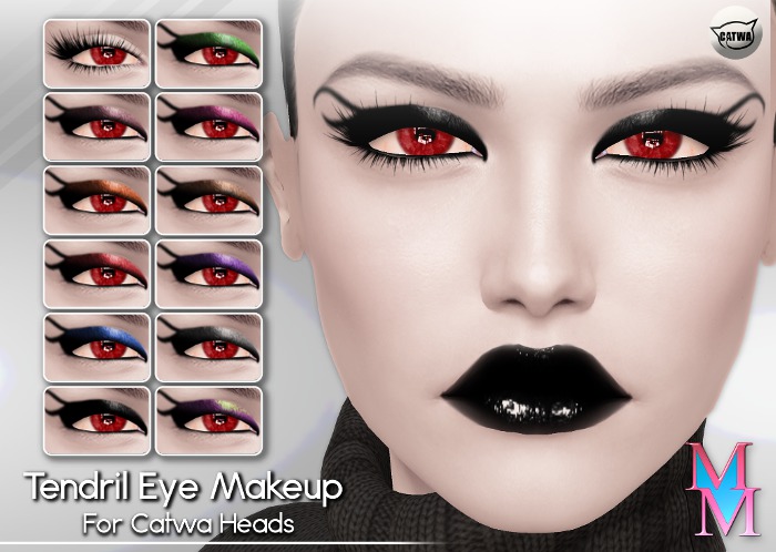Second Life Marketplace - -MicaliaMakeup- Tendril Eye Makeup Catwa ...