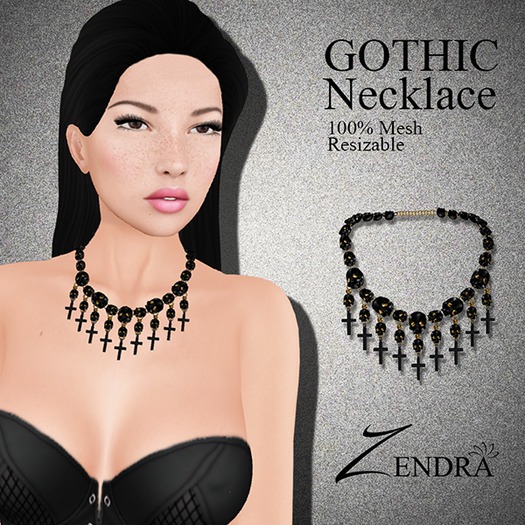 Second Life Marketplace Gothic Necklace