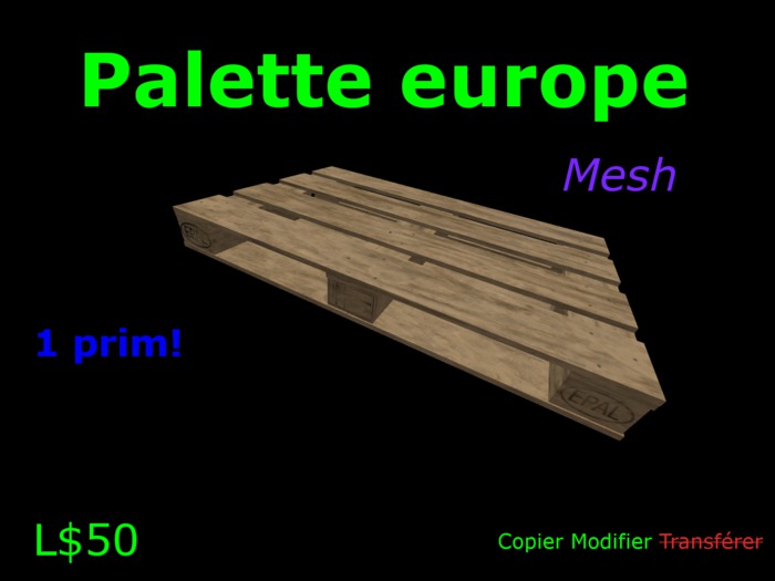 Second Life Marketplace - palette europe